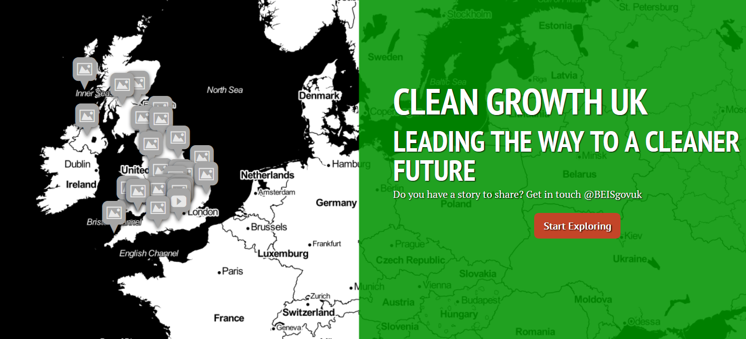 StoryMapJS: Clean Growth UK
