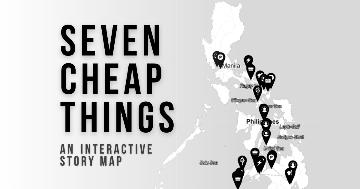 StoryMapJS: Seven Cheap Things (An Interactive Storymap)