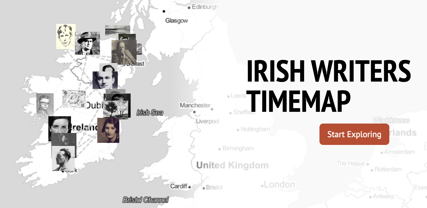 StoryMapJS: Digital Literary Atlas of Ireland Time Map